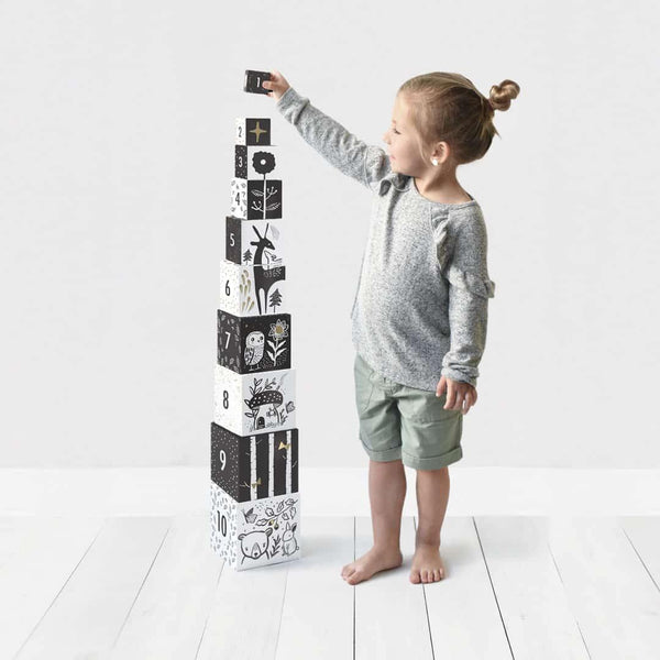 Woodland Number Nesting Blocks for Kids – OMAMImini