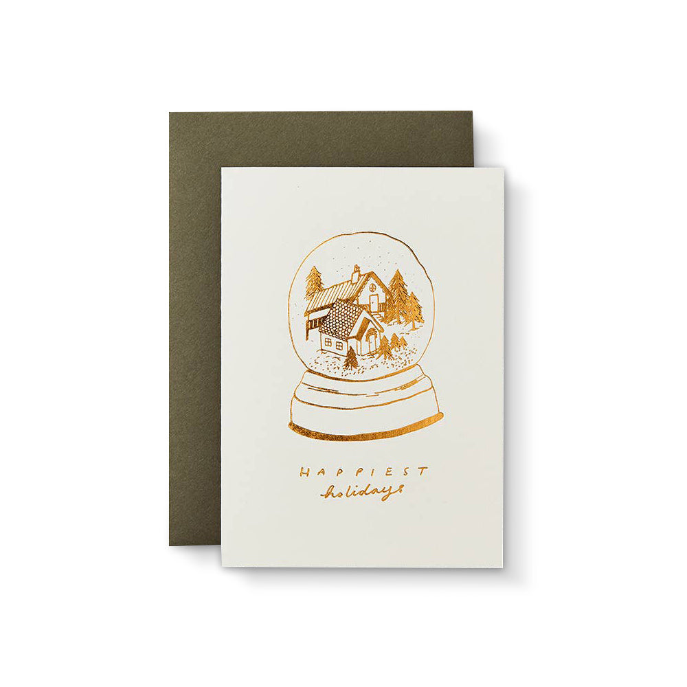 Snow Globe Cabins | Holidays Greeting Card – OMAMImini